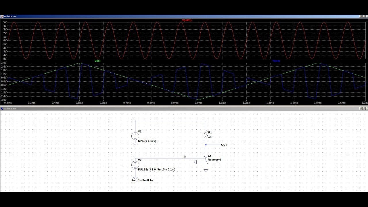 Electronic Basic 1:LTSpice Design And Simulator Varistor - YouTube