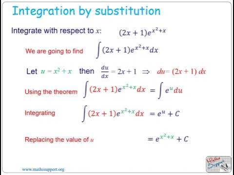 Integration by substitution - YouTube