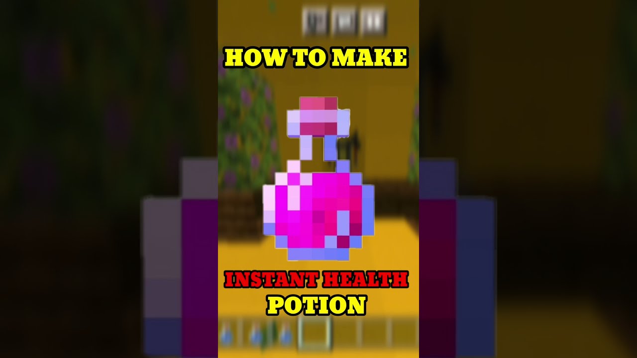 How To Make Instant Health Potion Potion Of Healing Minecraft Instant Health Potion Youtube