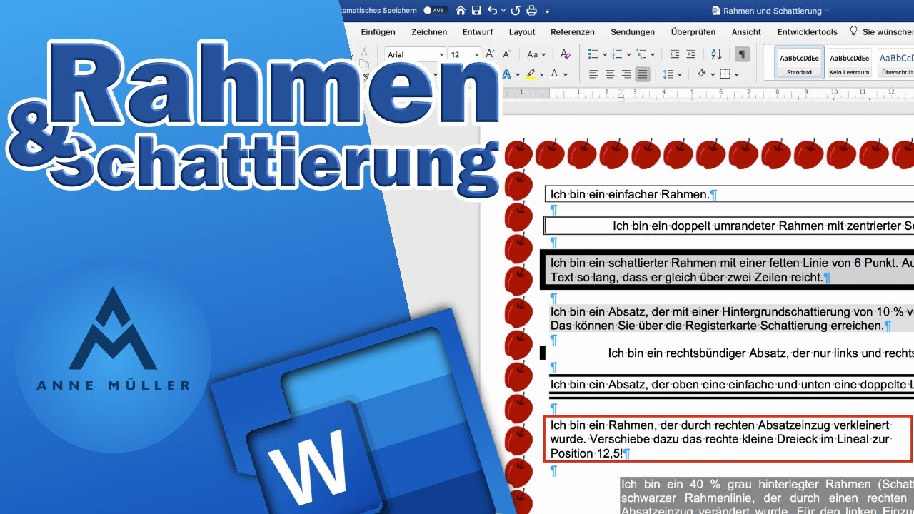 Mathe Rahmen Für Microsoft Word