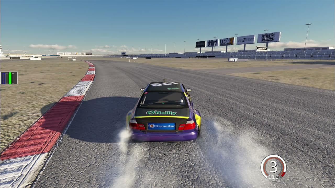 Assetto Corsa | Practicing Drifting on Texas Motor Speedway | LinkECU E46 | - YouTube