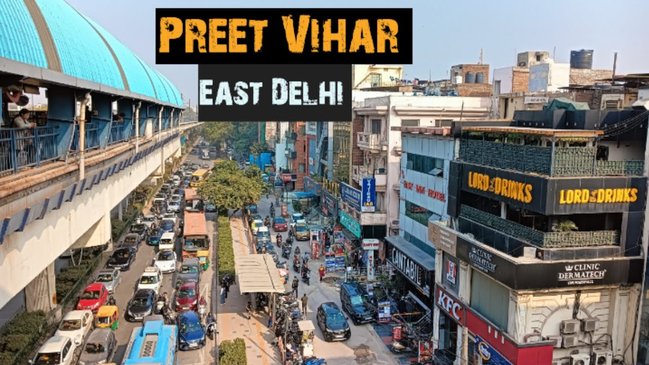Walking Tour: Preet Vihar, East Delhi, Delhi 92. @newdelhibharat - YouTube