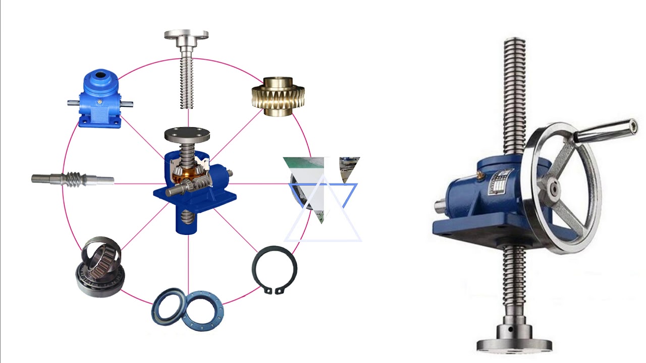 Inverted screw jack in manual screw jacks - YouTube