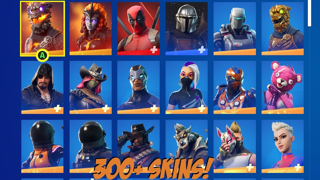 Showcasing Every Fortnite Skin in My Locker (200+ Skins!) - YouTube