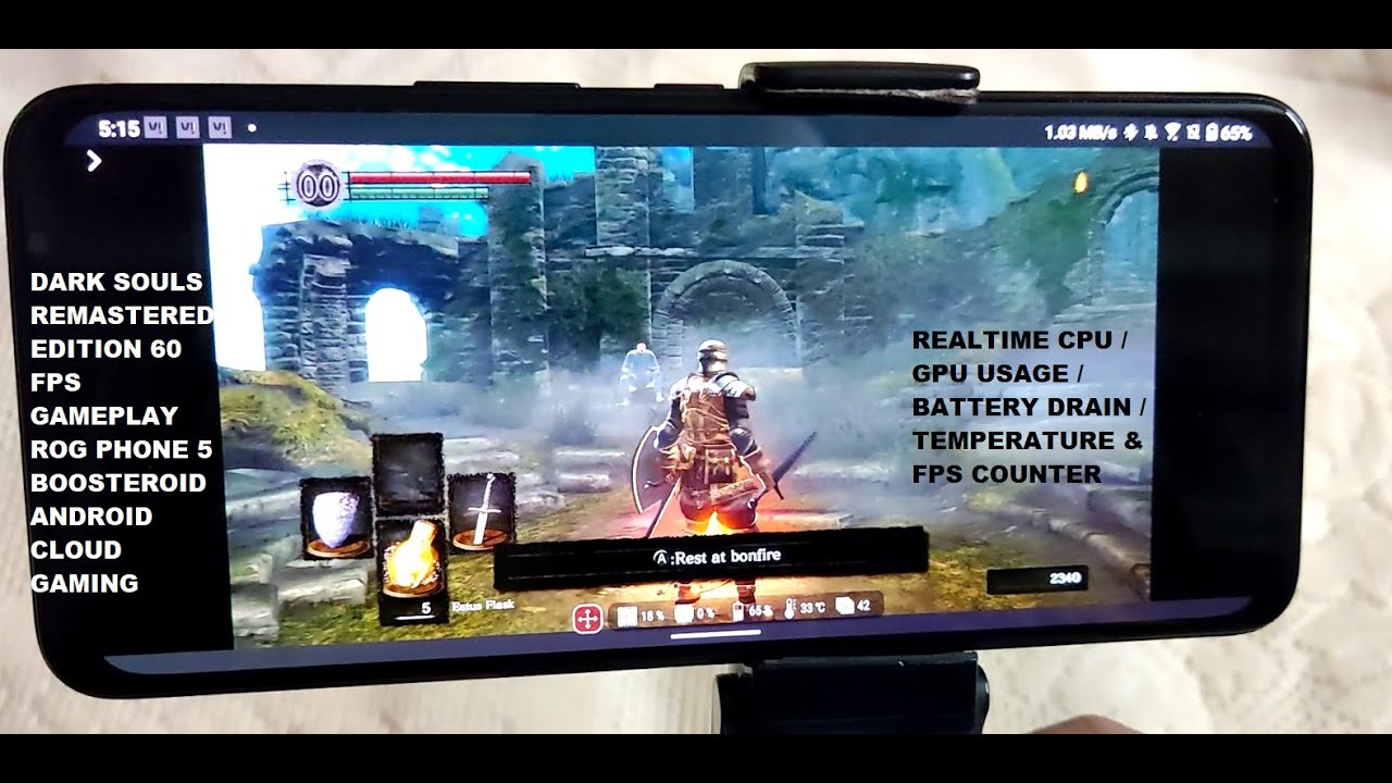 Dark Souls Remastered Android 60 FPS Gameplay Rog Phone 5 Boosteroid ...
