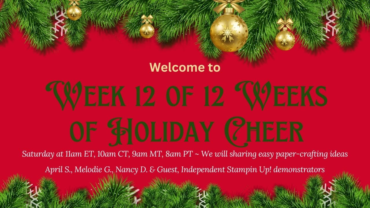 12 Weeks of Holiday Cheer - Week 12 - YouTube