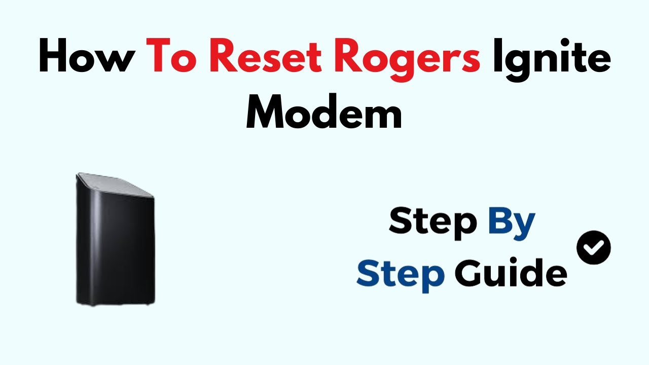 How To Reset Rogers Ignite Modem - YouTube