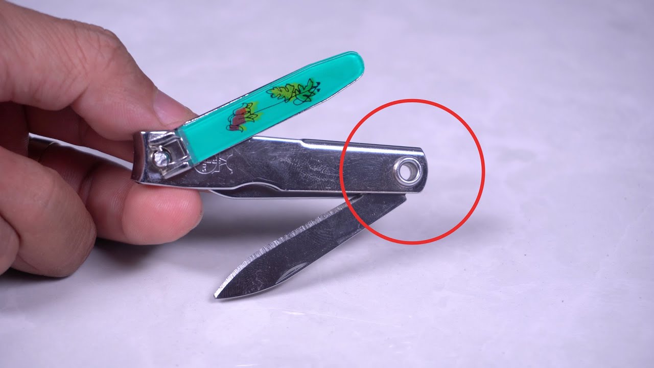 Few people know these secret ideas, Nail Clipper small round hole life ...