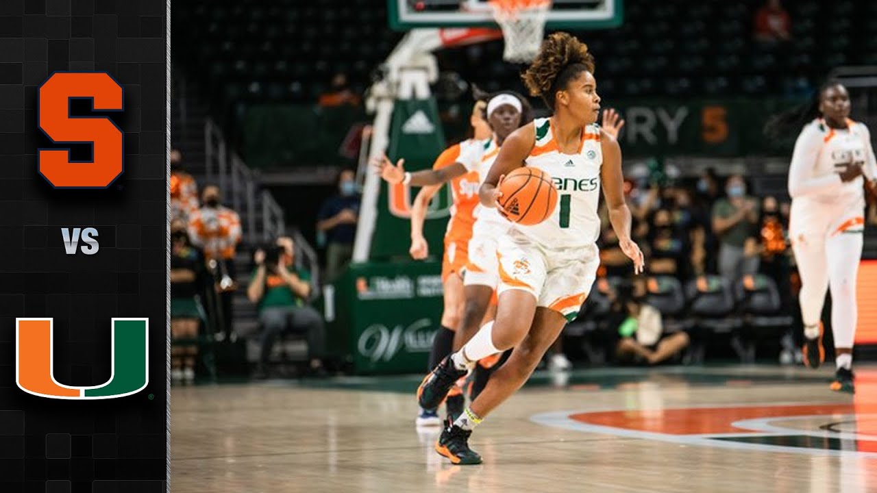 Syracuse vs. Miami Women's Basketball Highlights (2021-22) - YouTube
