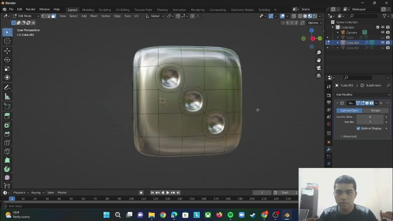 Tutorial Membuat Dadu di Blender 3D - YouTube