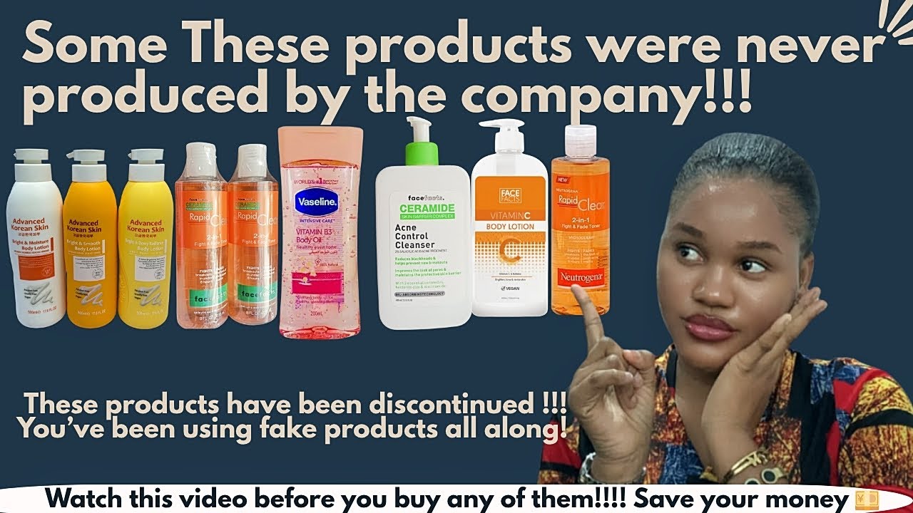 Not From the Brand! Fake CeraVe! Fake Face Facts! Fake Neutrogena! Fake ...