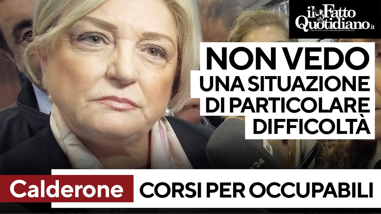 Via il Rdc, ma i corsi sono fermi. Calderone: "Non vedo una situazione ...