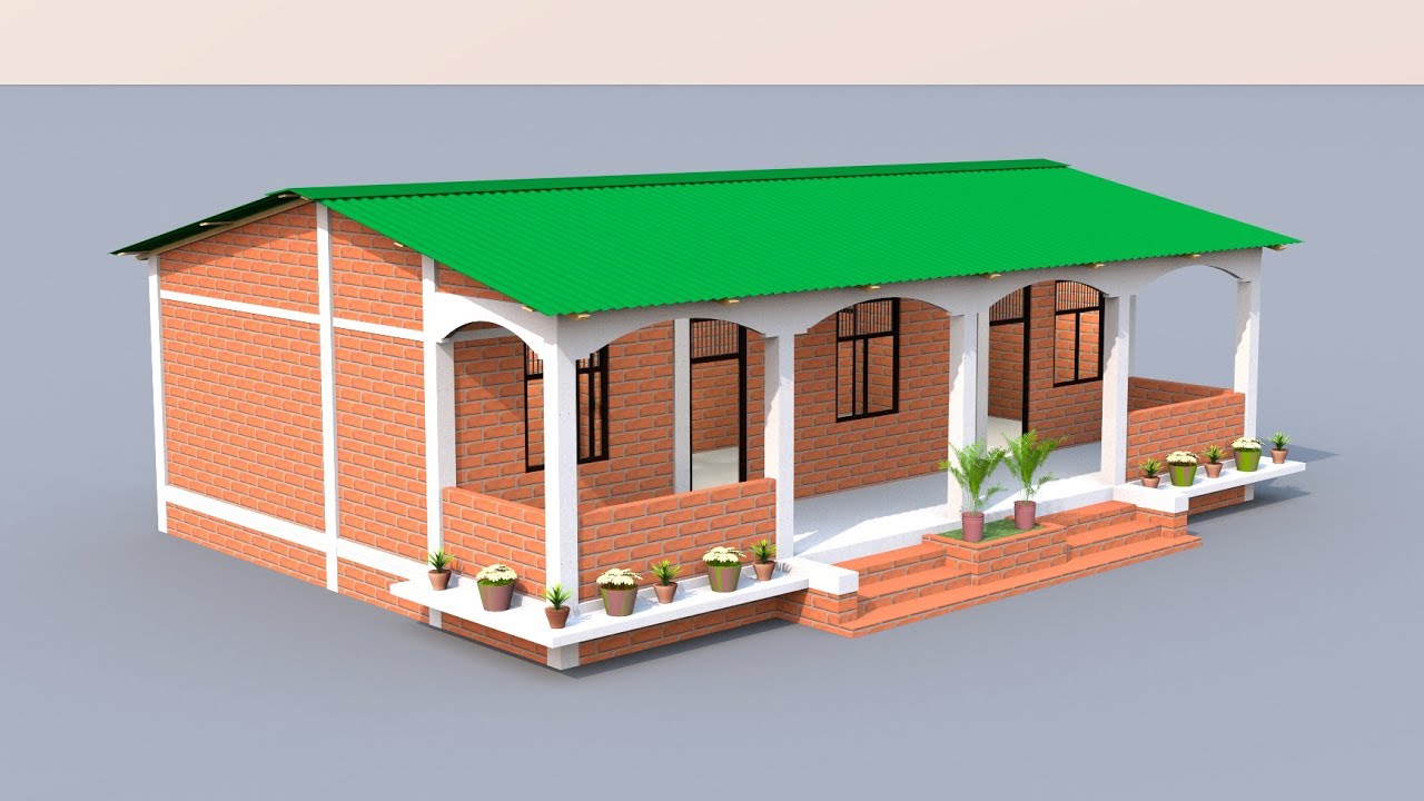3 bedroom tin set home design | tin shed home plan | टिन सेट घरका नक्शा ...