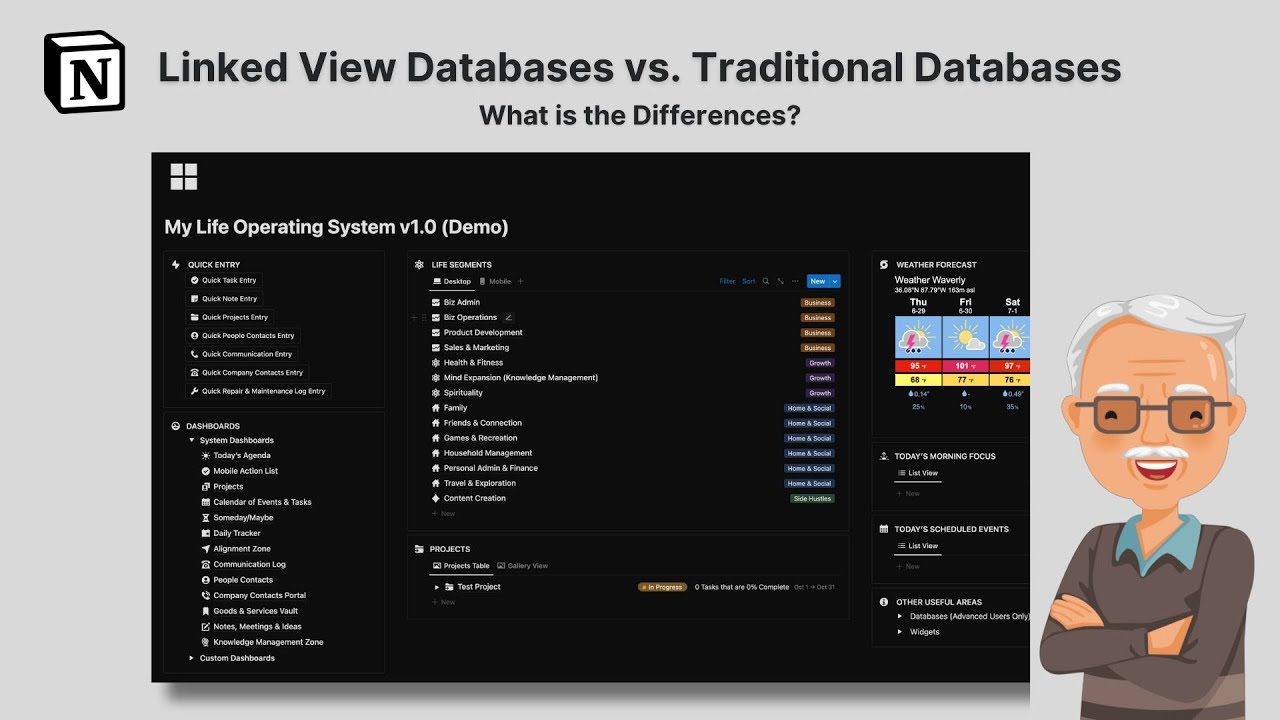 Breaking the Mold: Linked View vs. Traditional Databases in Notion - YouTube