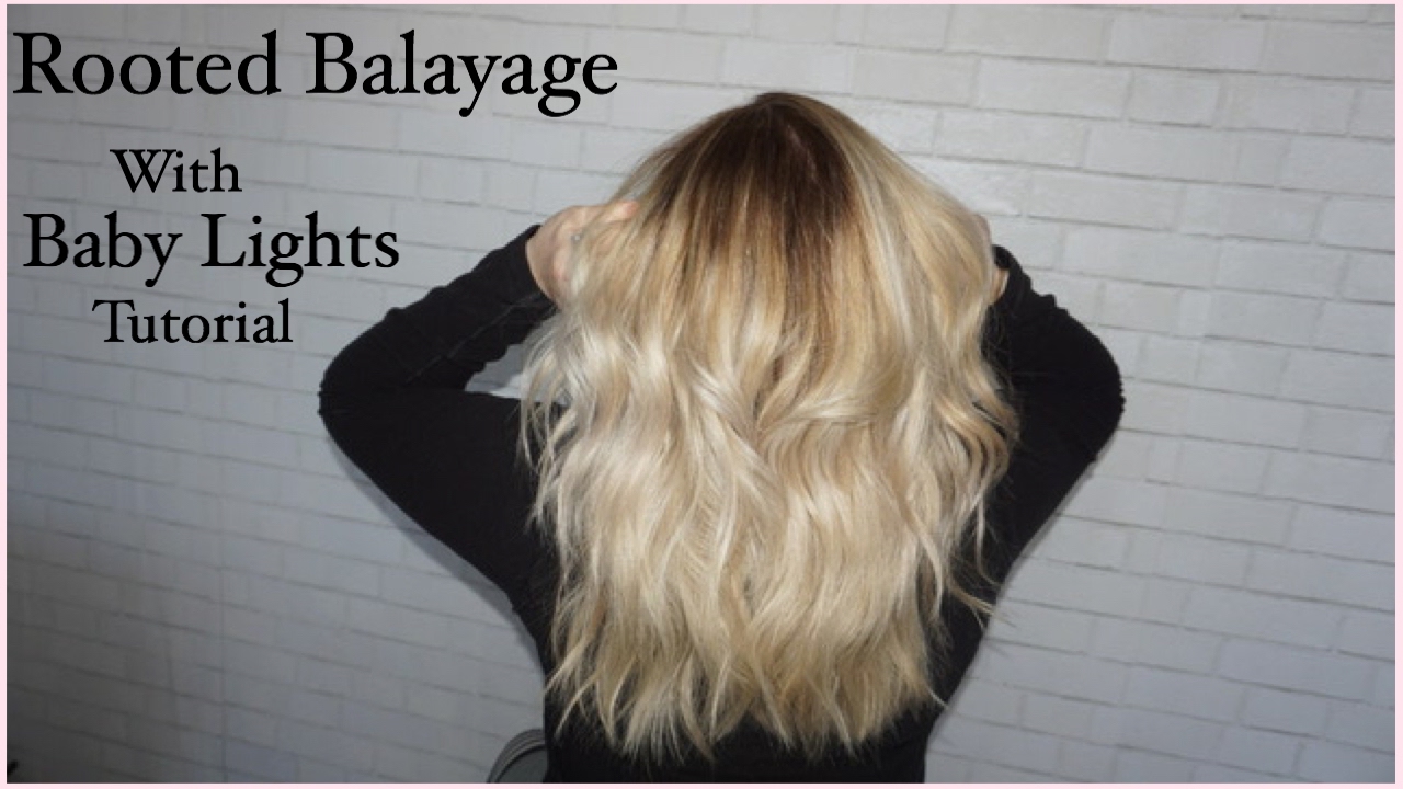 Balayage Baby Light Technique - YouTube