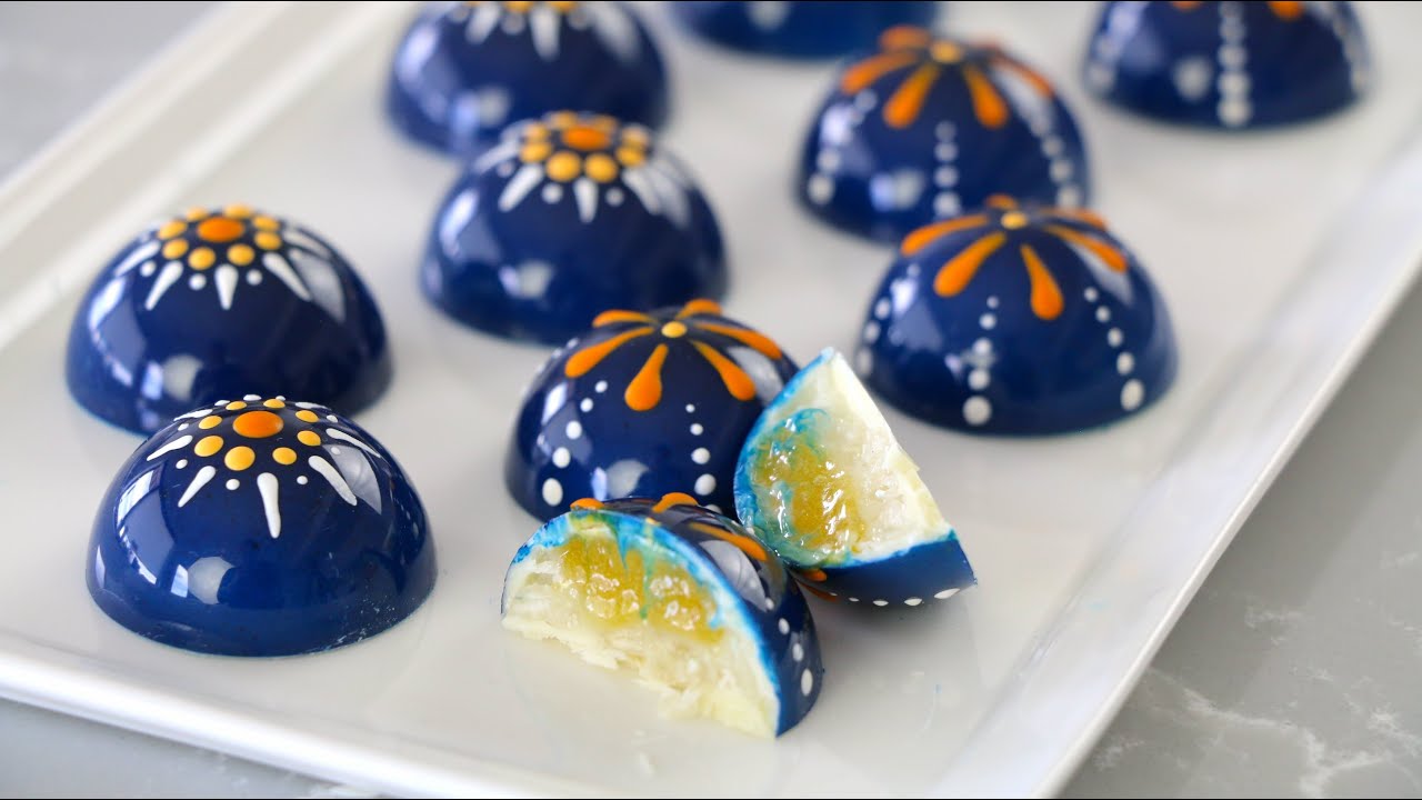 Mango Sticky Rice Bonbon | Chocolate Filling Recipe - YouTube