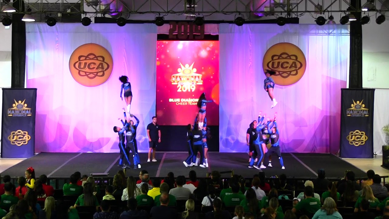 23 BLUE DIAMONDS OPEN COED L4 2 CHEER TEAM-UCA 2019 - YouTube