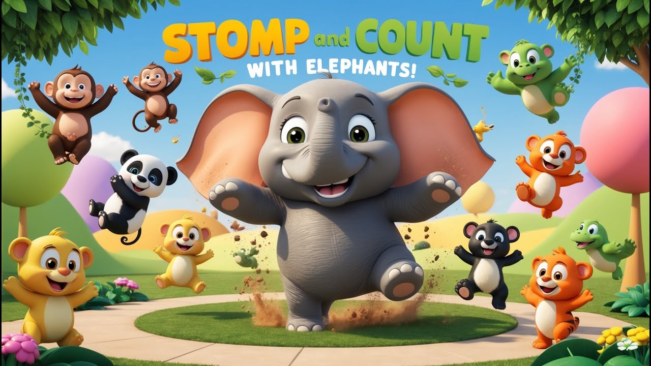 Learn to Count with Elephants & Animal Friends! 🐘🔢🎶 Fun Counting Song ...