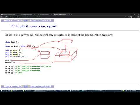 11.9 C++ implicit conversion, upcast - YouTube