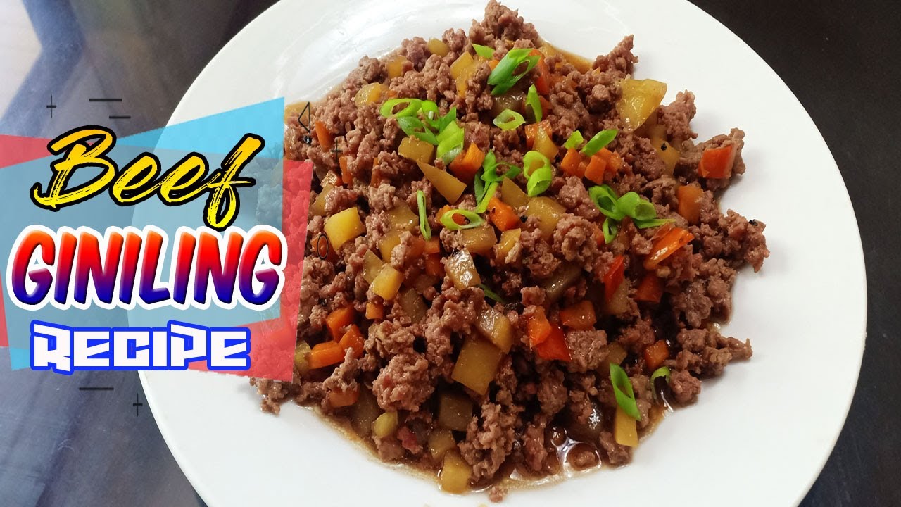 Easy Beef Giniling Recipe | Ulam for today - YouTube
