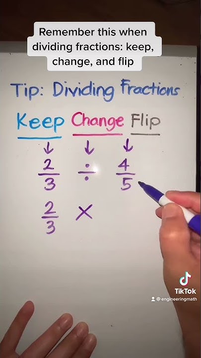 Best Tip When Dividing Fractions is Keep, Change, Flip - YouTube