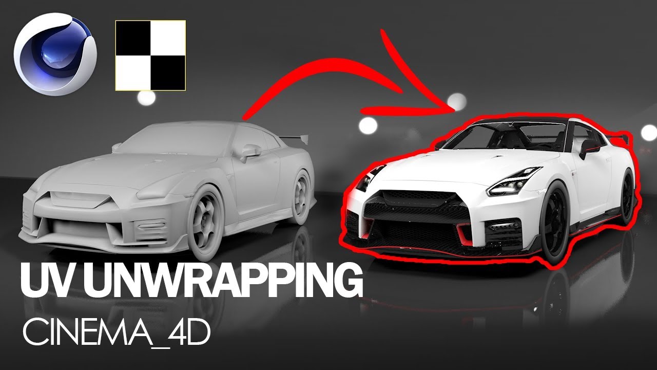 UV unwrapping textures (Cinema 4d) - YouTube