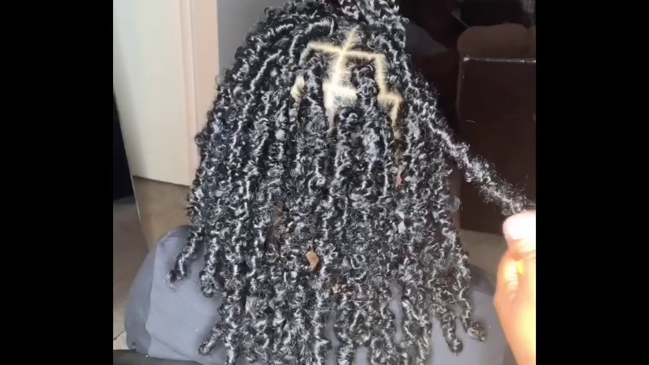 Distressed bob boho/butterfly locs 🤎 - YouTube