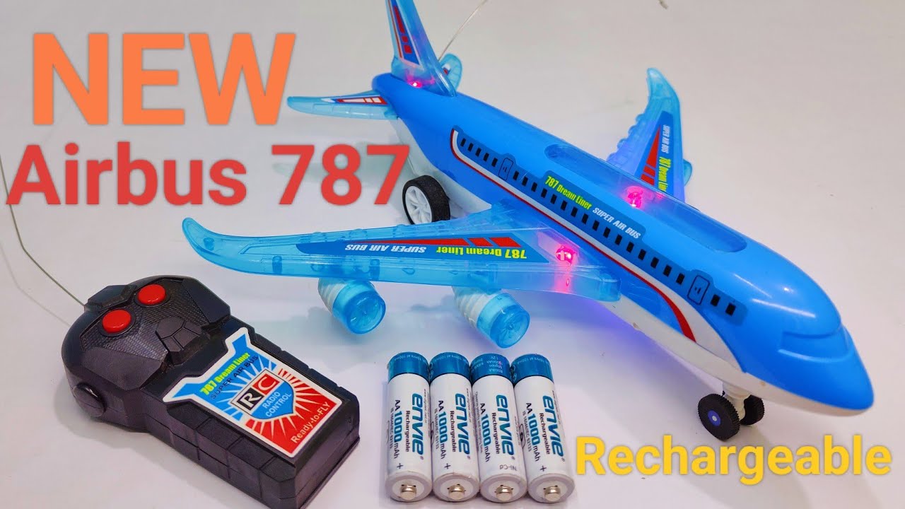 Rechargeable Rc Airbus 787 Unboxing and Testing - YouTube