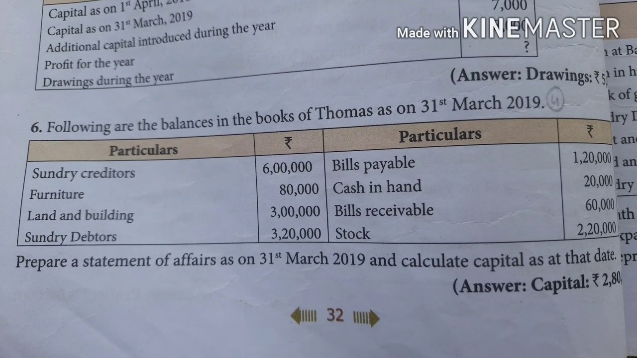 12 Accountancy Lesson 1 Sum No 6 - YouTube