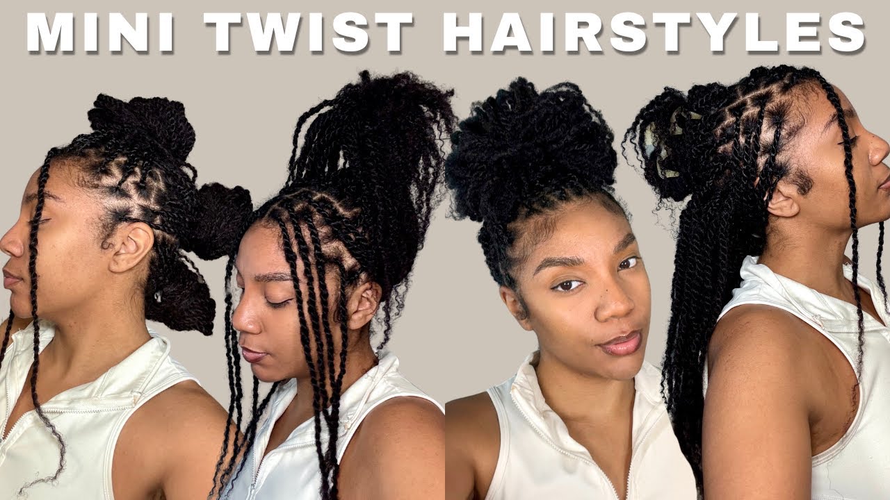 12 MINI TWIST HAIRSTYLE IDEAS - EASY - YouTube