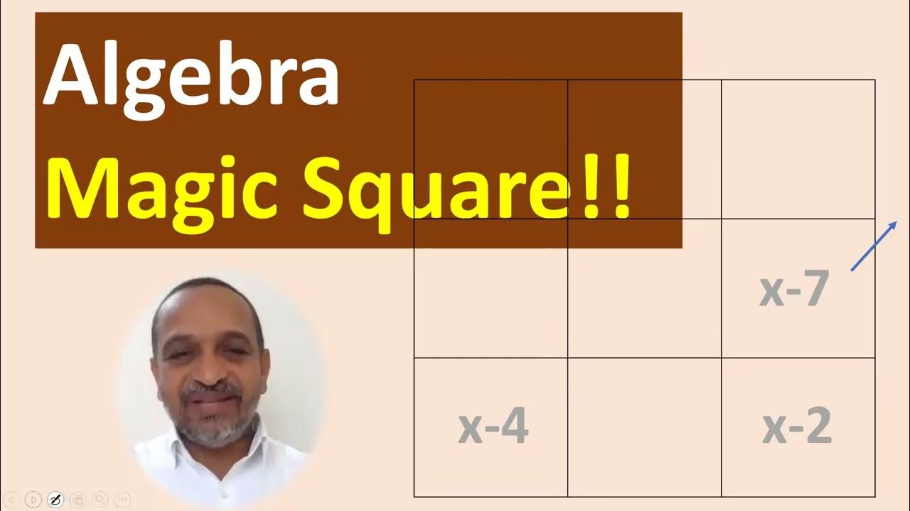 Algebra Magic Square ! - YouTube