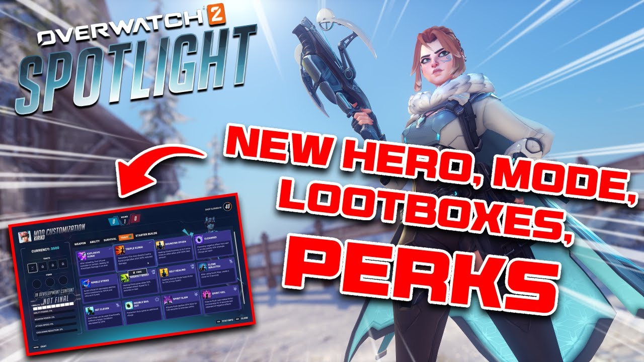 REACT OVERWATCH 2 SPOTLIGHT : Nouveau héros, Perks, Stadium, Skins ...