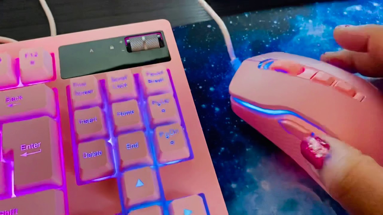 Kolmax Hunter RGB Pink Mechanical Keyboard Review - YouTube