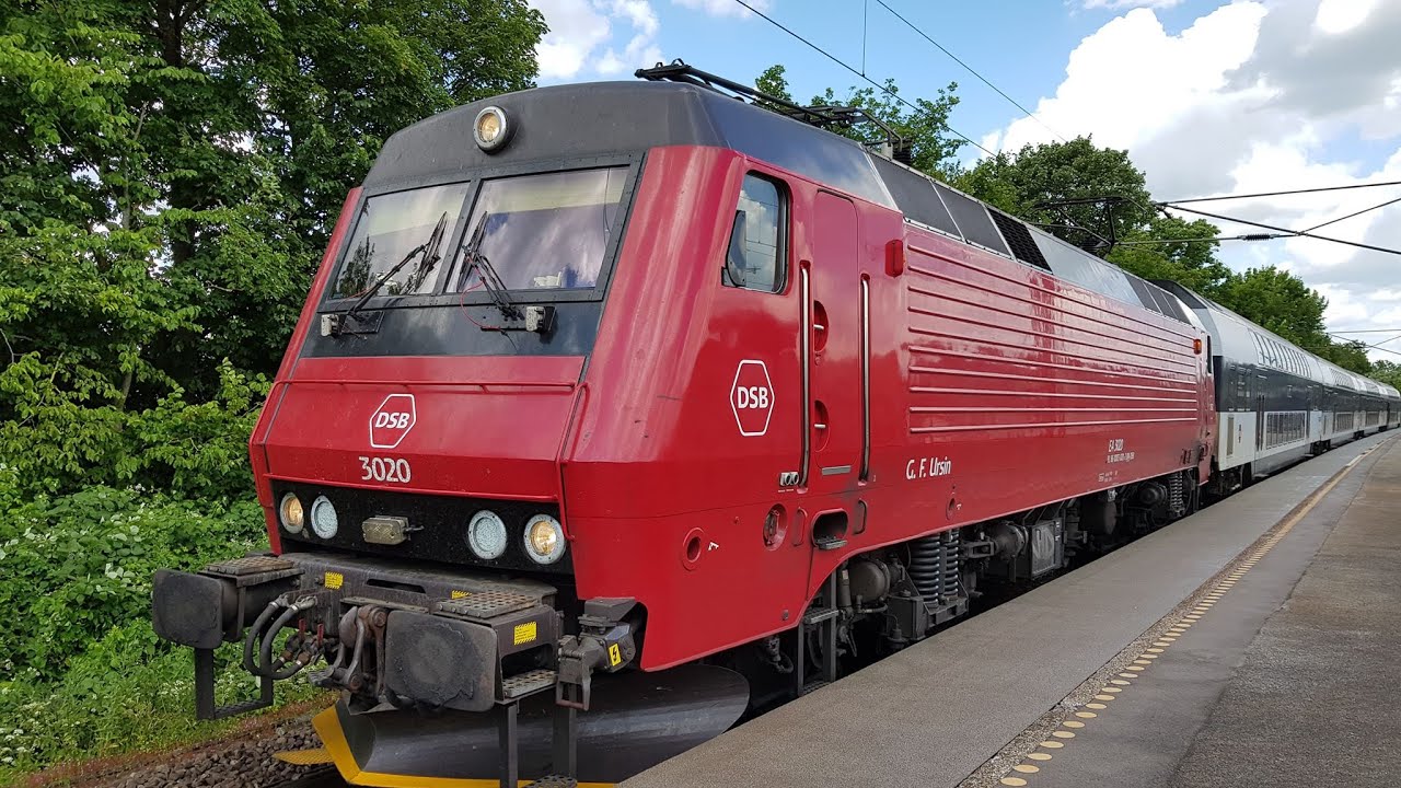 DSB litra EA 3020 og dobbeltdækkervogne på Borup st spor 3 - YouTube