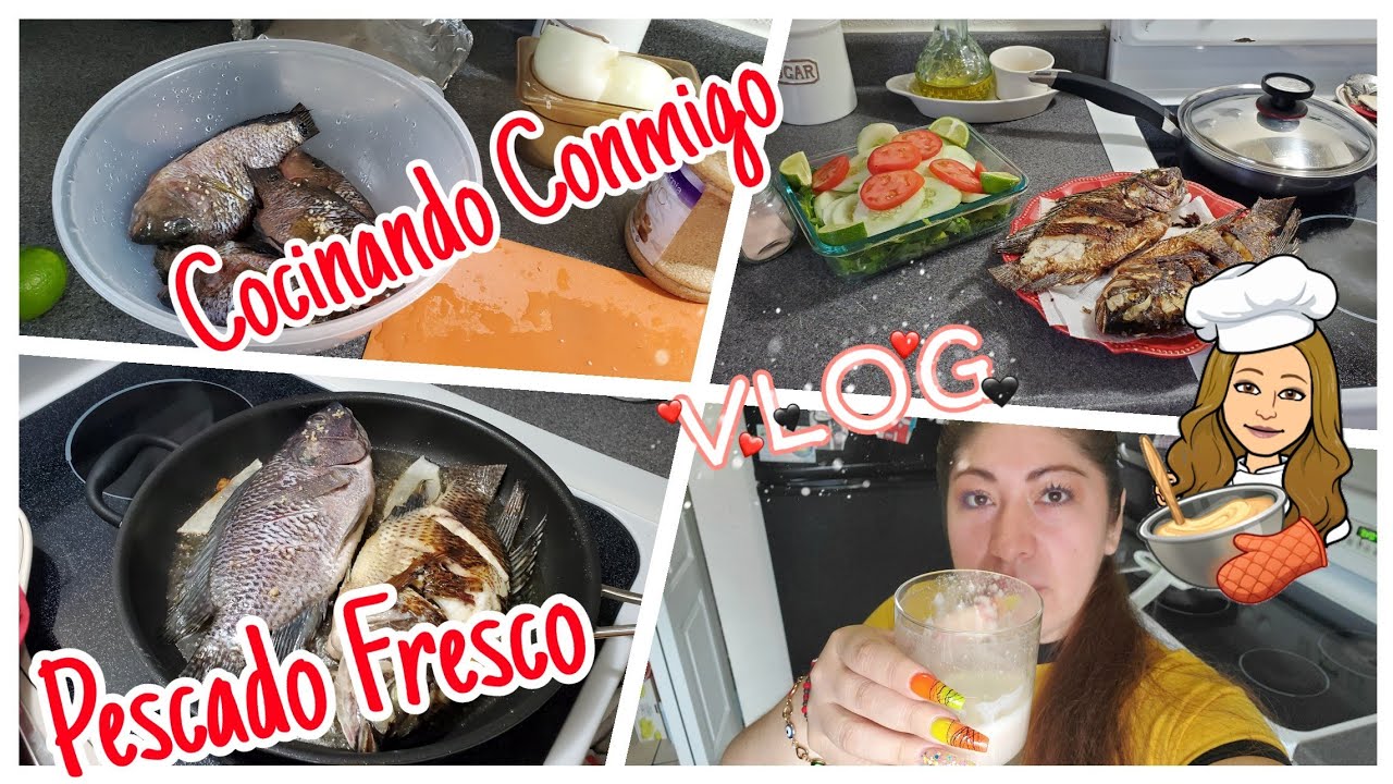 Cocinando Pescando y Arroz Blanco/ Cocinando Conmigo - YouTube