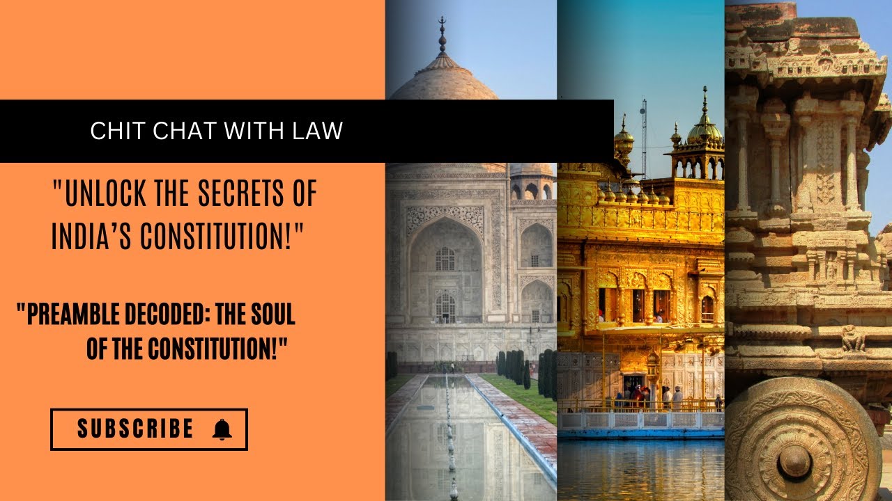 Decoding the Preamble: The Vision of the Indian Constitution # ...