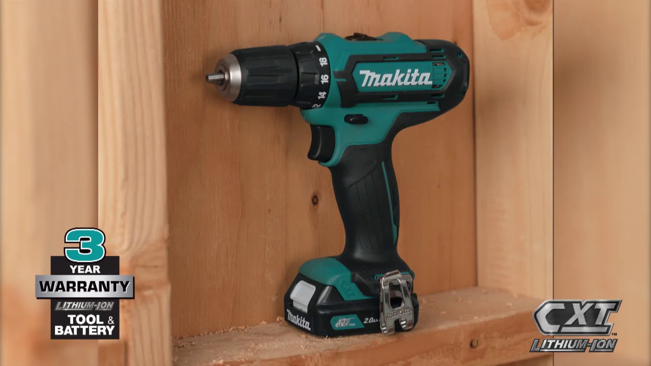 MAKITA 12V max CXT 3 8 inch Driver Drill Kit - YouTube
