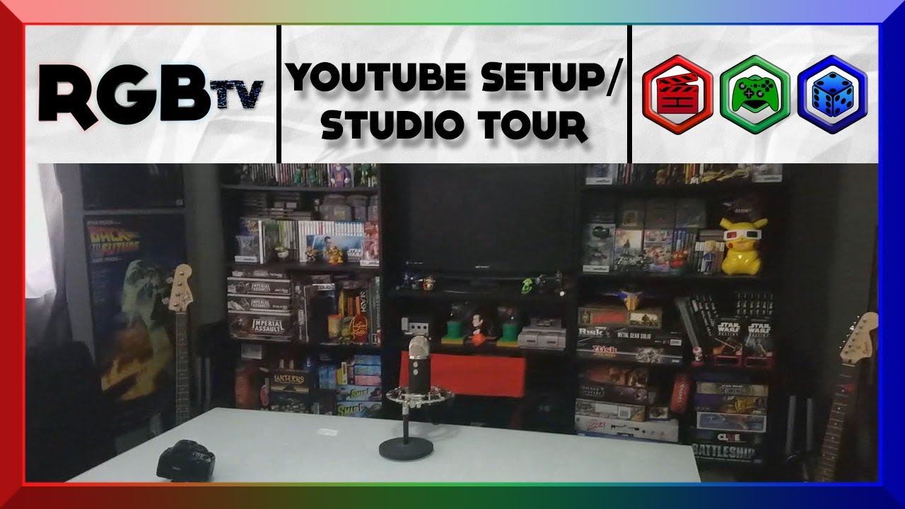 🎬 🎮 🎲 YouTube Setup & Studio Tour! - YouTube
