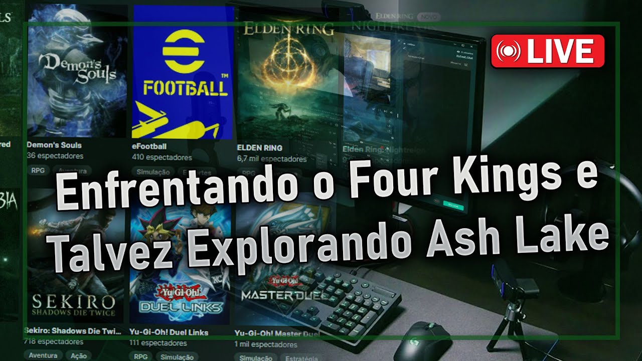 Enfrentando o Four Kings e Talvez Explorando Ash Lake | DS1 Remastered ...