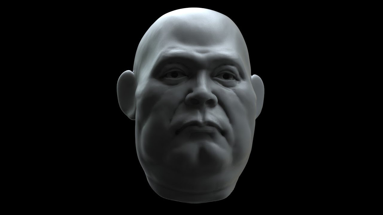 Zbrush Sumo Head Sketch - YouTube