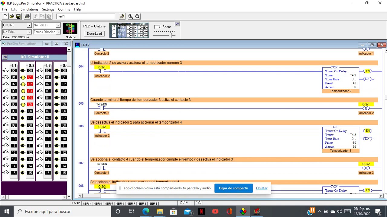 Practica 3 Control Lógico Avanzado, Funciones avanzadas de PLC. - YouTube