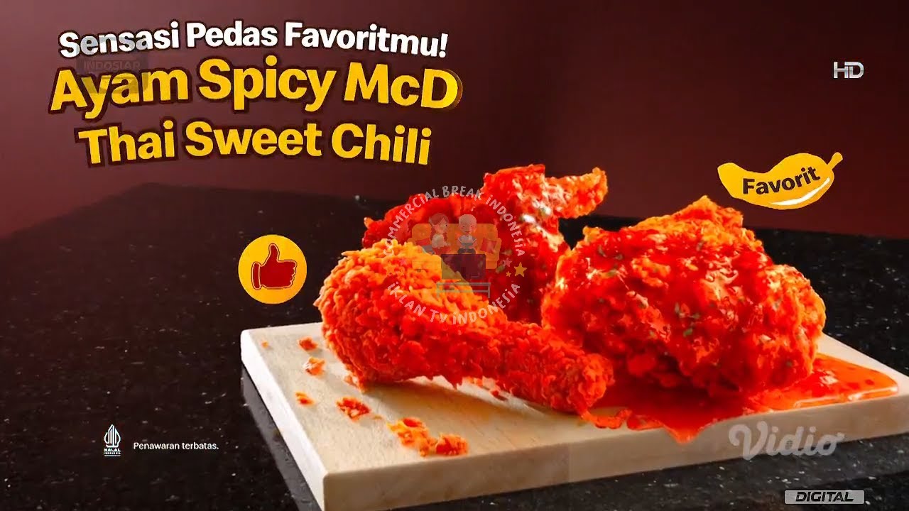 IKLAN MCDONALD'S INDONESIA • MCD AYAM SPICY THAI SWEET CHILI • 15s ...