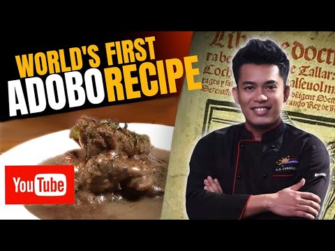 THE HISTORY OF ADOBO! | Worlds First Adodo Recipe | Ang Pinaka Unang ...