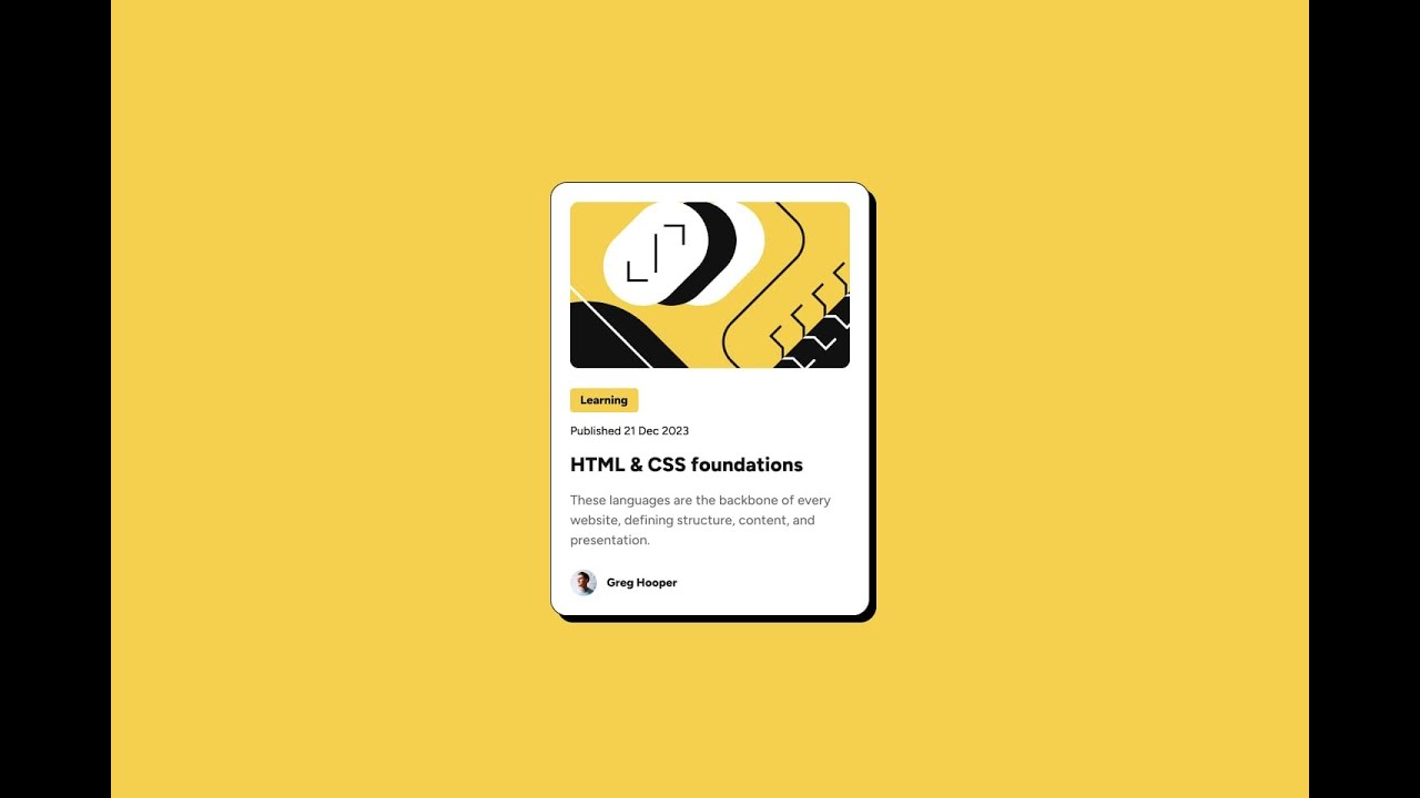 Blog Preview Card Html5 And Css3 Youtube 6434