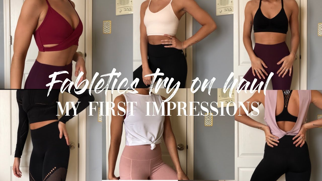 FABLETICS TRY ON HAUL | my first impressions, under $100 - YouTube