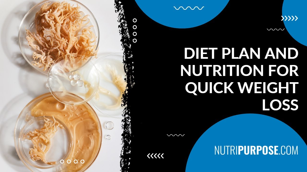 Diet plan and nutrition for quick weight loss - Nutripurpose - YouTube