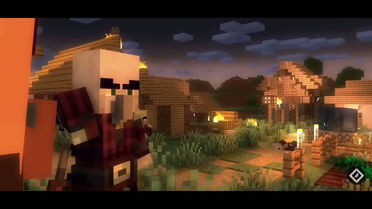 Pillager raid in steve Village #minecraft #video - YouTube