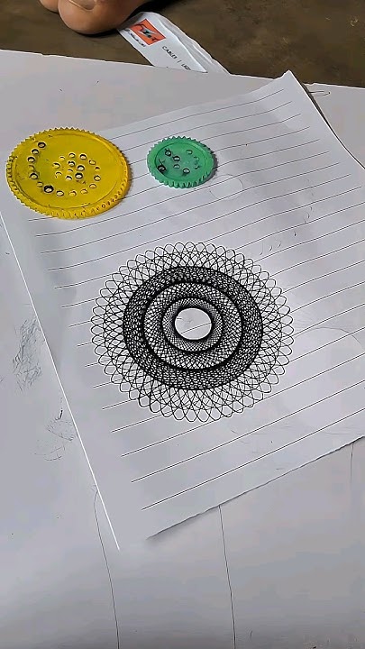 Relaxing Spirograph Art: Creating Pretty Patterns with Simple Circles and Colors #shorts - YouTube