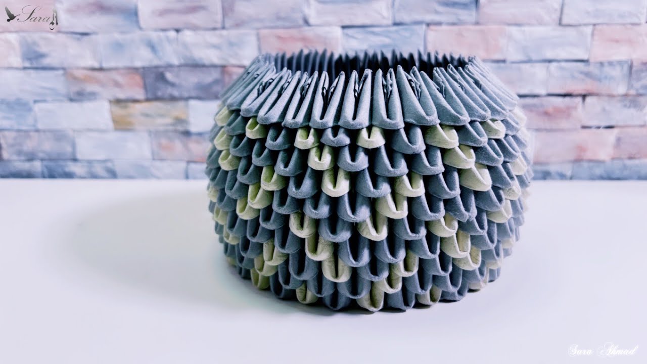 How to make 3d origami box 91 - YouTube