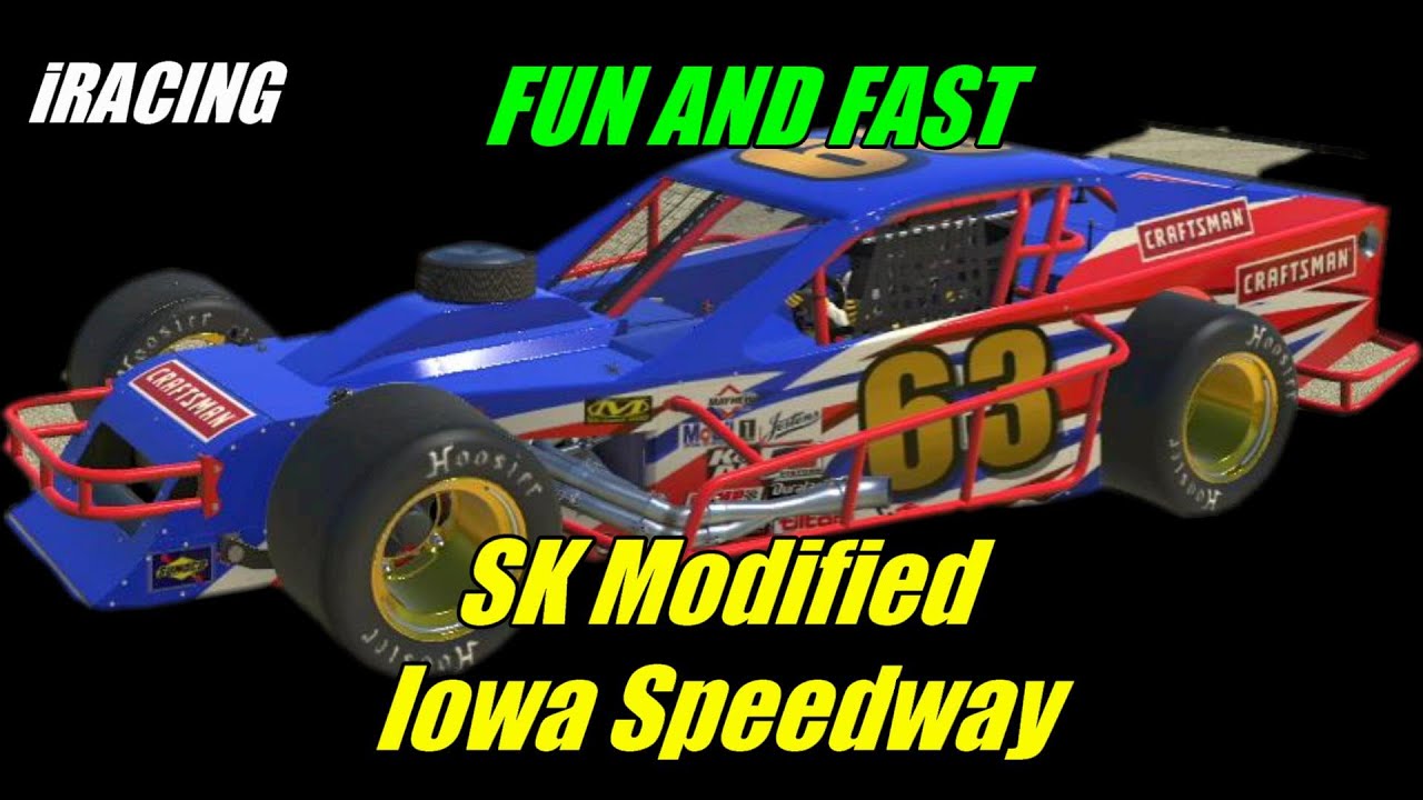 IRacing TOP SPLIT NASCAR SK Modified Series Open Iowa Speedway S211 ...